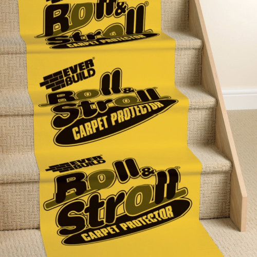 ROLL & STROLL PREMIUM CARPET PROTECTOR SELF ADHESIVE FLOOR PROTECTION ...