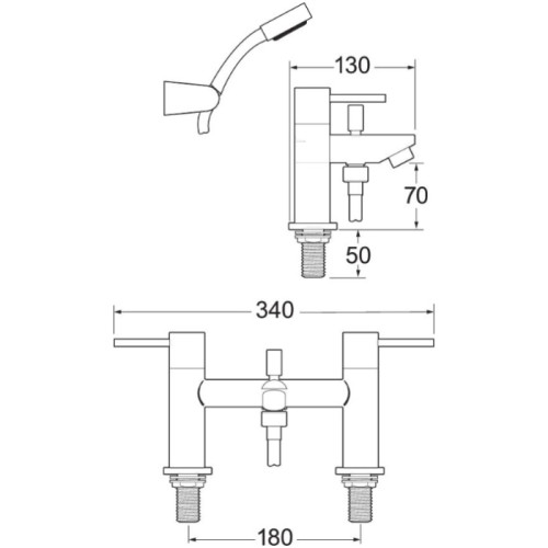 METHVEN/DEVA INSIGNIA BATH SHOWER MIXER - West BS