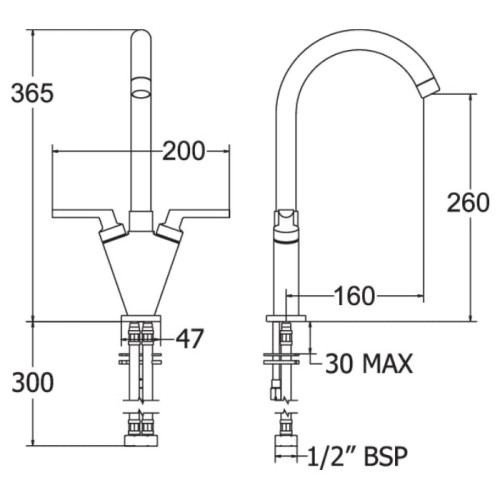 METHVEN/DEVA LEVER MONO SINK MIXER - West BS Live